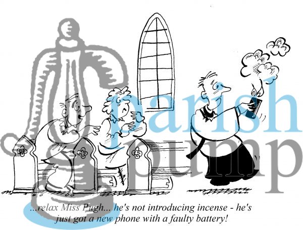 PP Dec16 Cartoon – Faulty battery – Parish Pump Ltd